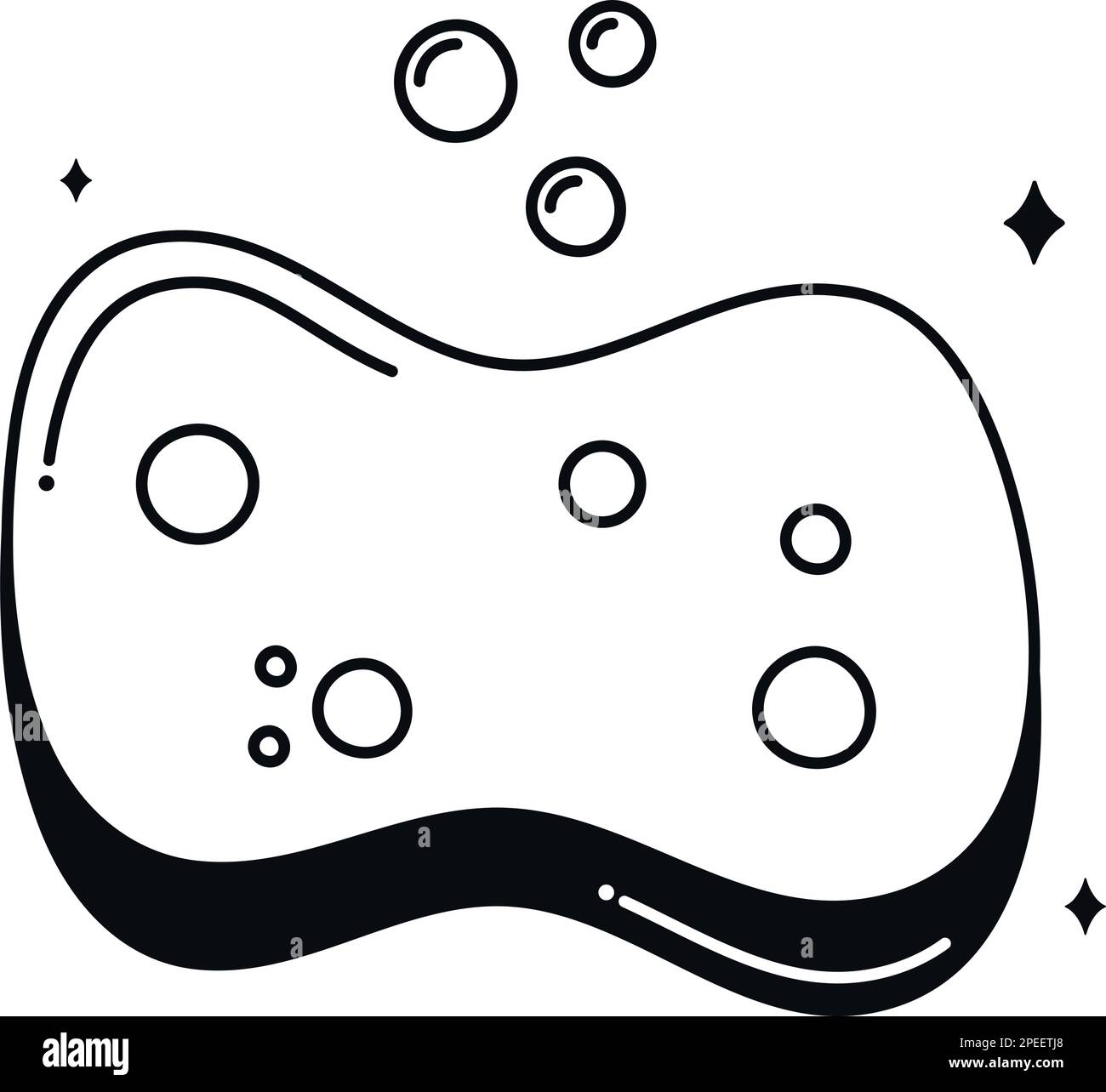Scrubber sponge Stock Vector Images - Alamy