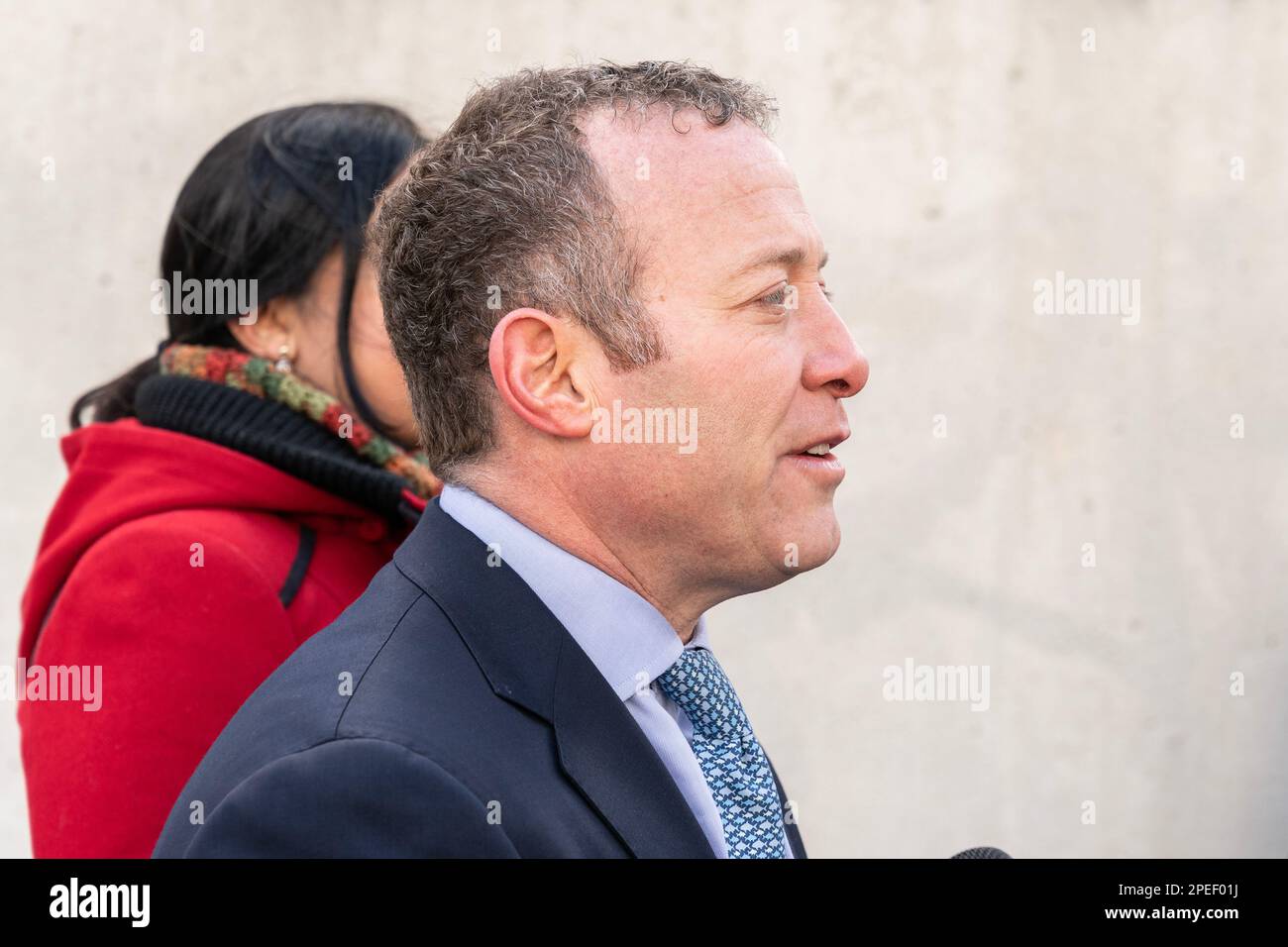Congressman Josh Gottheimer speaks with Congresswoman Nicole ...