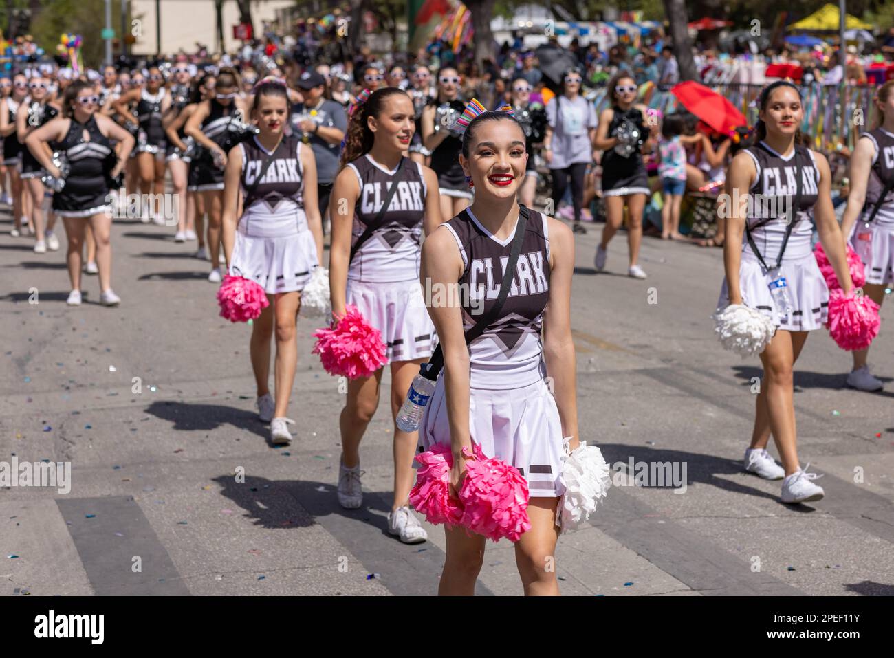 San Antonio, Texas, USA - April 8, 2022: The Battle of the Flowers ...