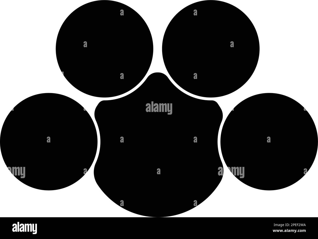 dog footprint logo vektor template Stock Vector Image & Art - Alamy