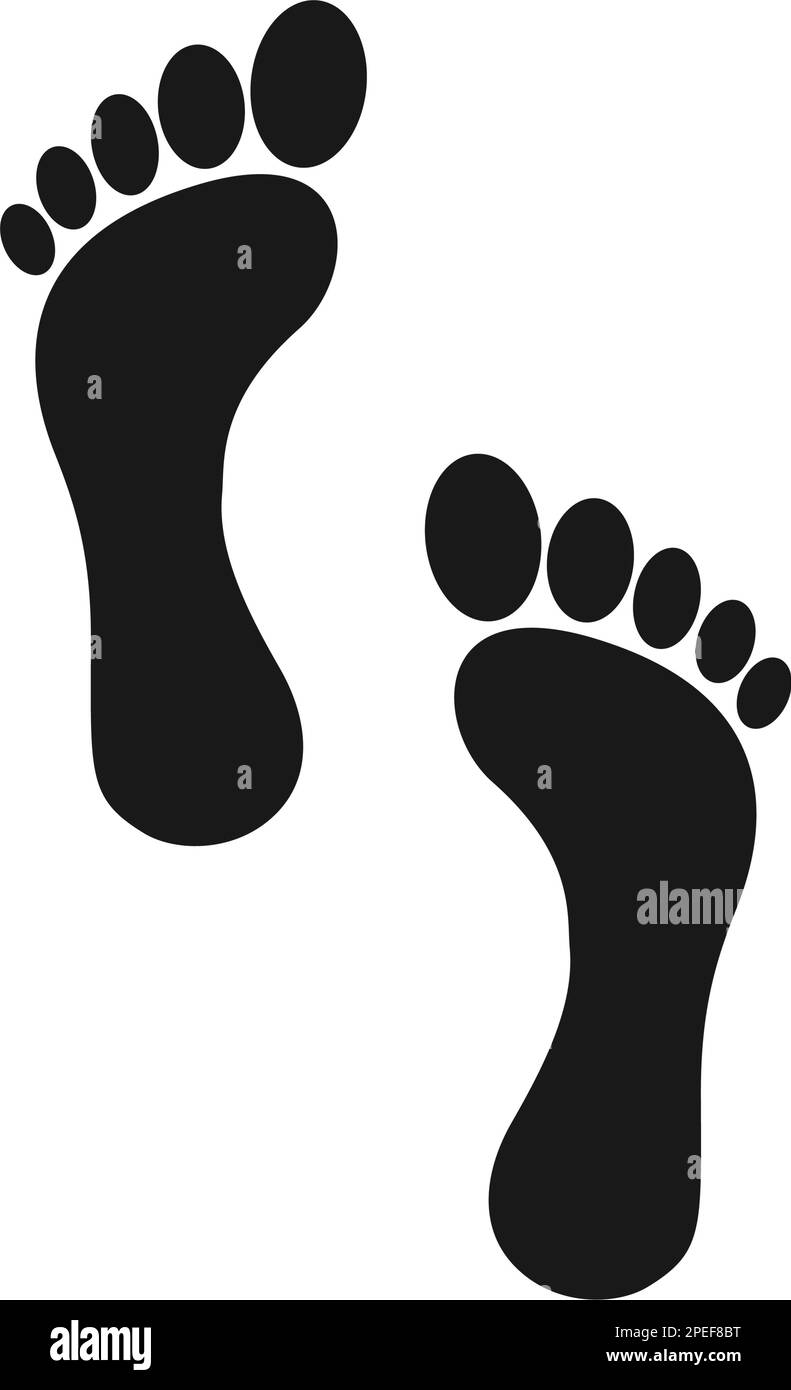 human footprint logo vektor illustration Stock Vector Image & Art - Alamy