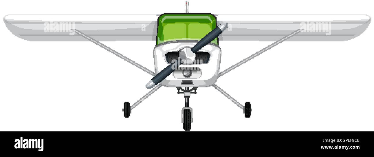 Single Engine Light Aircraft Vector illustration Stock Vector Image ...