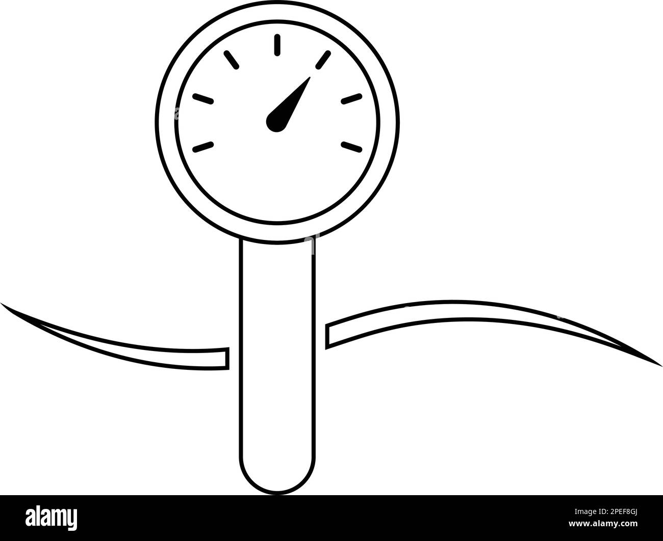 simple hydrometer logo illustration design Stock Vector Image & Art - Alamy