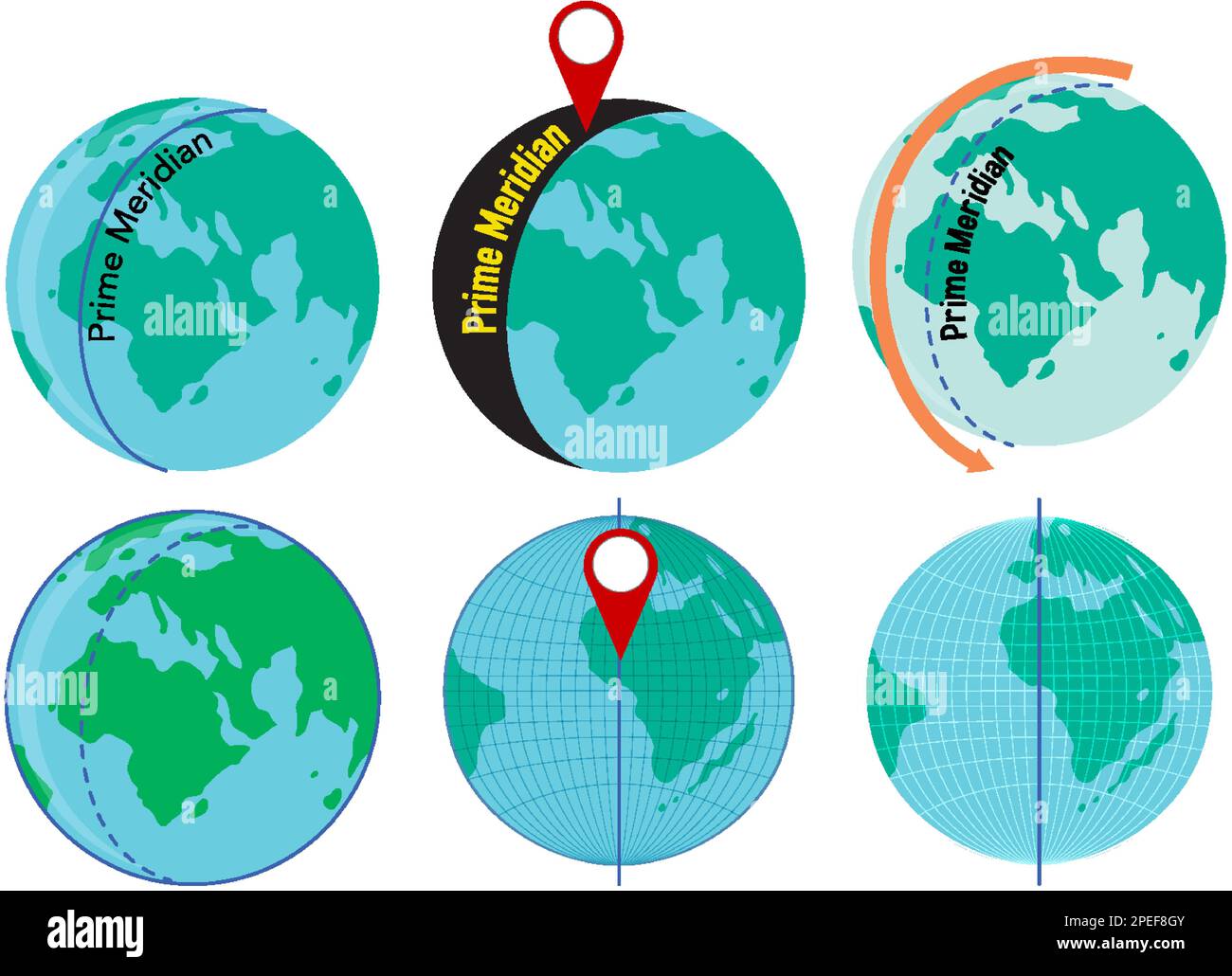 Greenwich prime meridian Stock Vector Images - Alamy