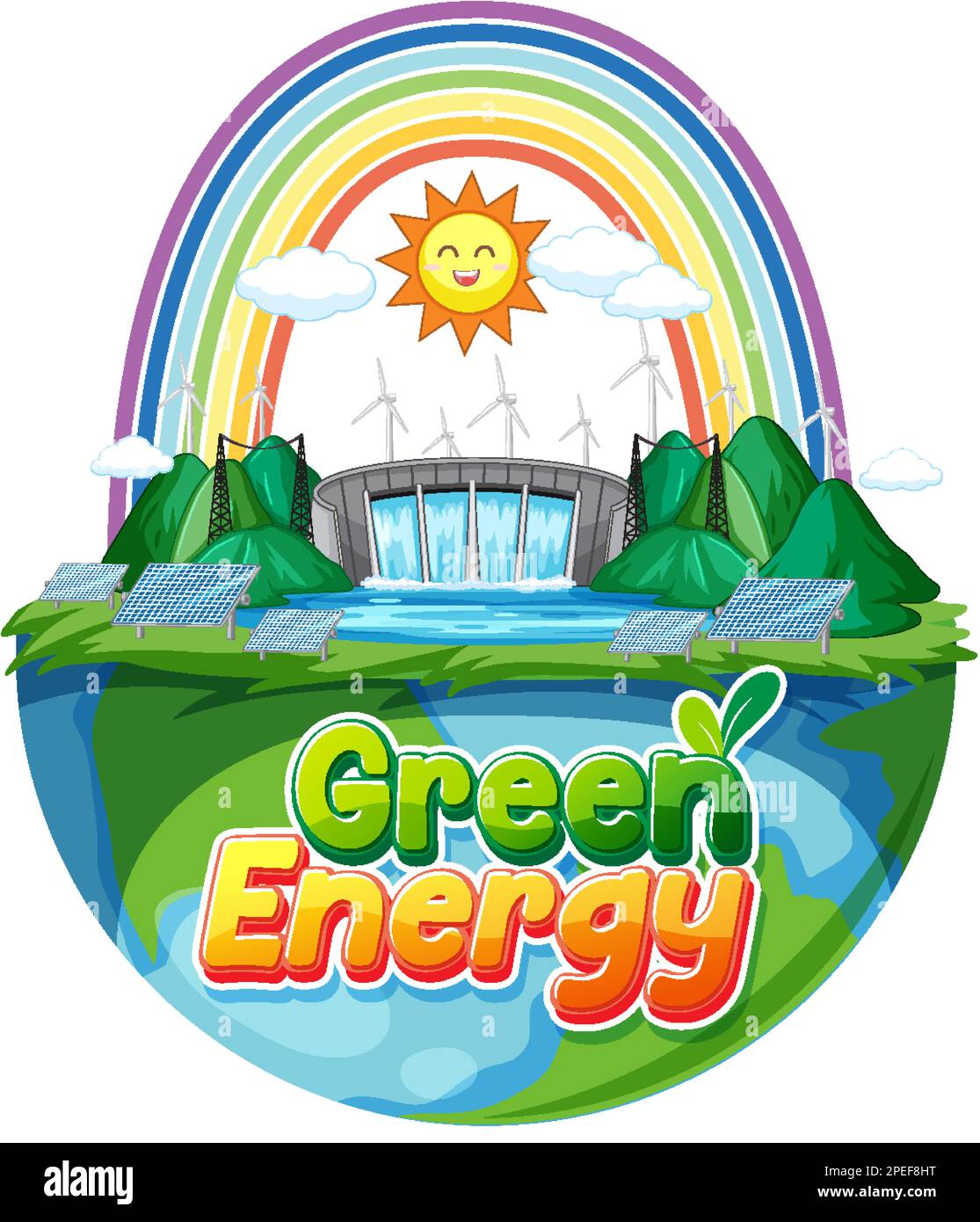 Green energy vector concept illustration Stock Vector Image & Art - Alamy