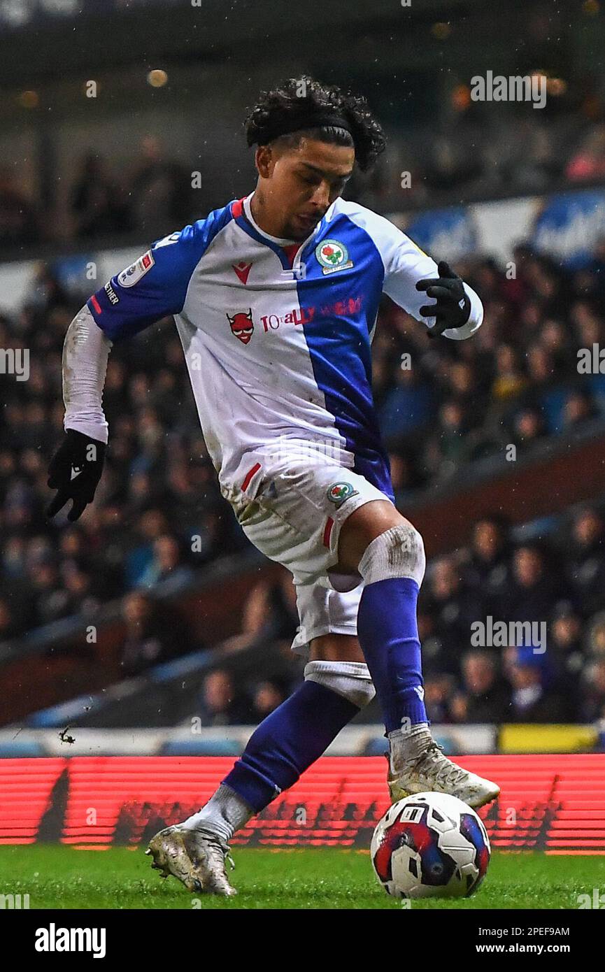 Blackburn, UK. 15th Mar, 2023. Tyrhys Dolan #10 of Blackburn Rovers ...