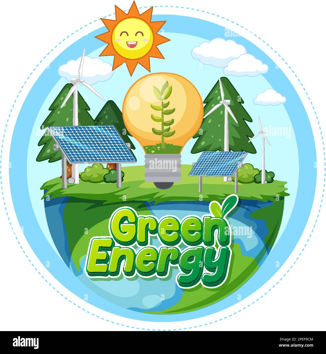 Green energy vector concept illustration Stock Vector Image & Art - Alamy