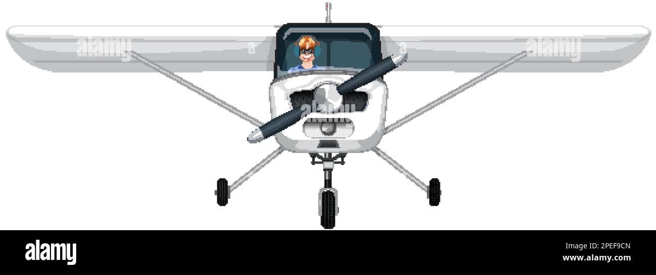 Single Engine Light Aircraft Vector illustration Stock Vector Image ...