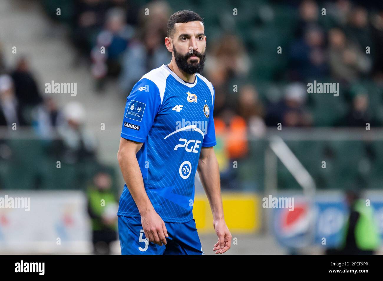 Warsaw, Poland. 12th Mar, 2023. Alex Vallejo of Stal seen during the ...