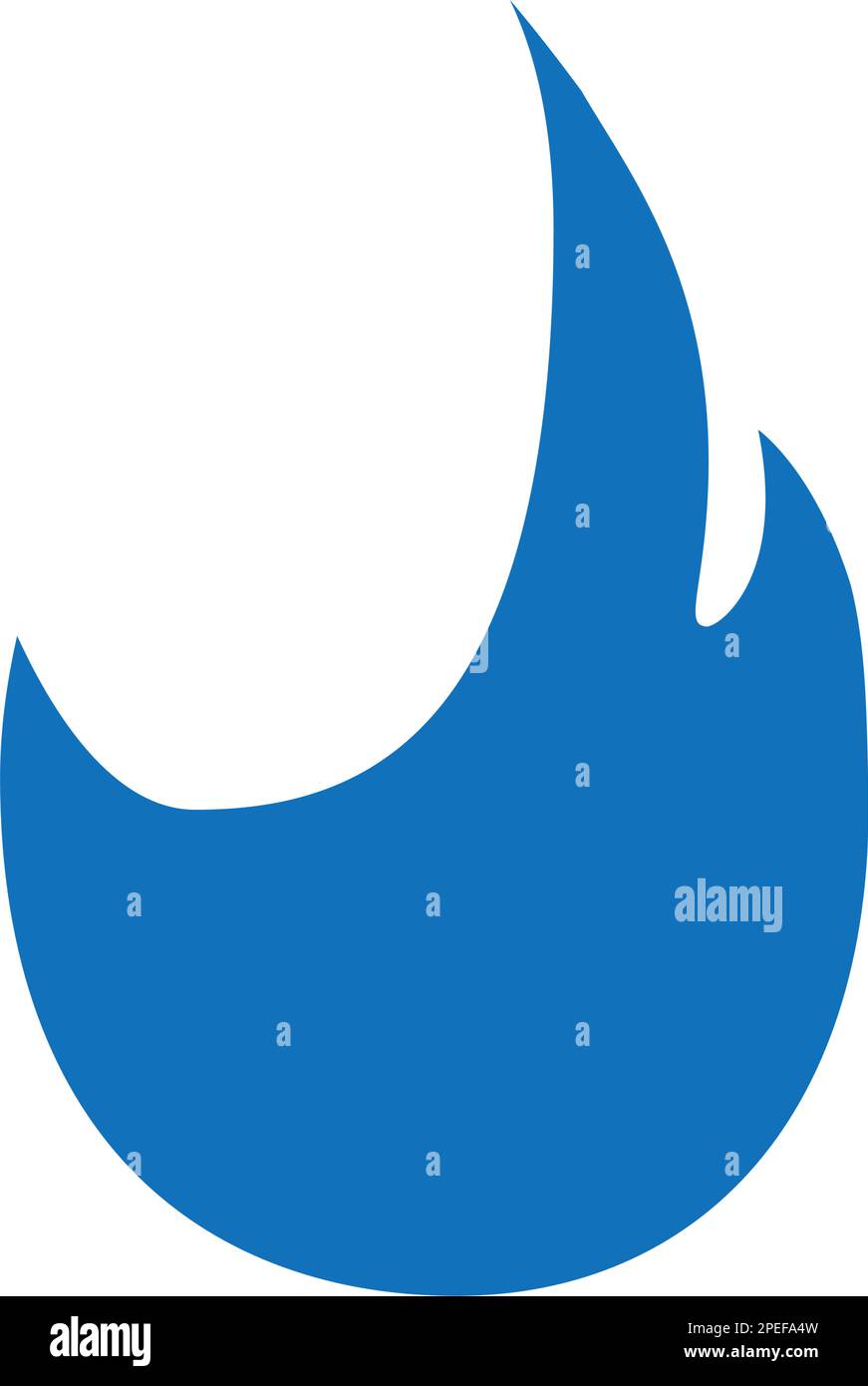 blue fire flame logo illustration design Stock Vector Image & Art - Alamy