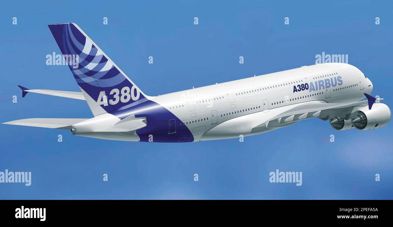 This computer image released by Airbus Tuesday Jan.18, 2005 shows the ...