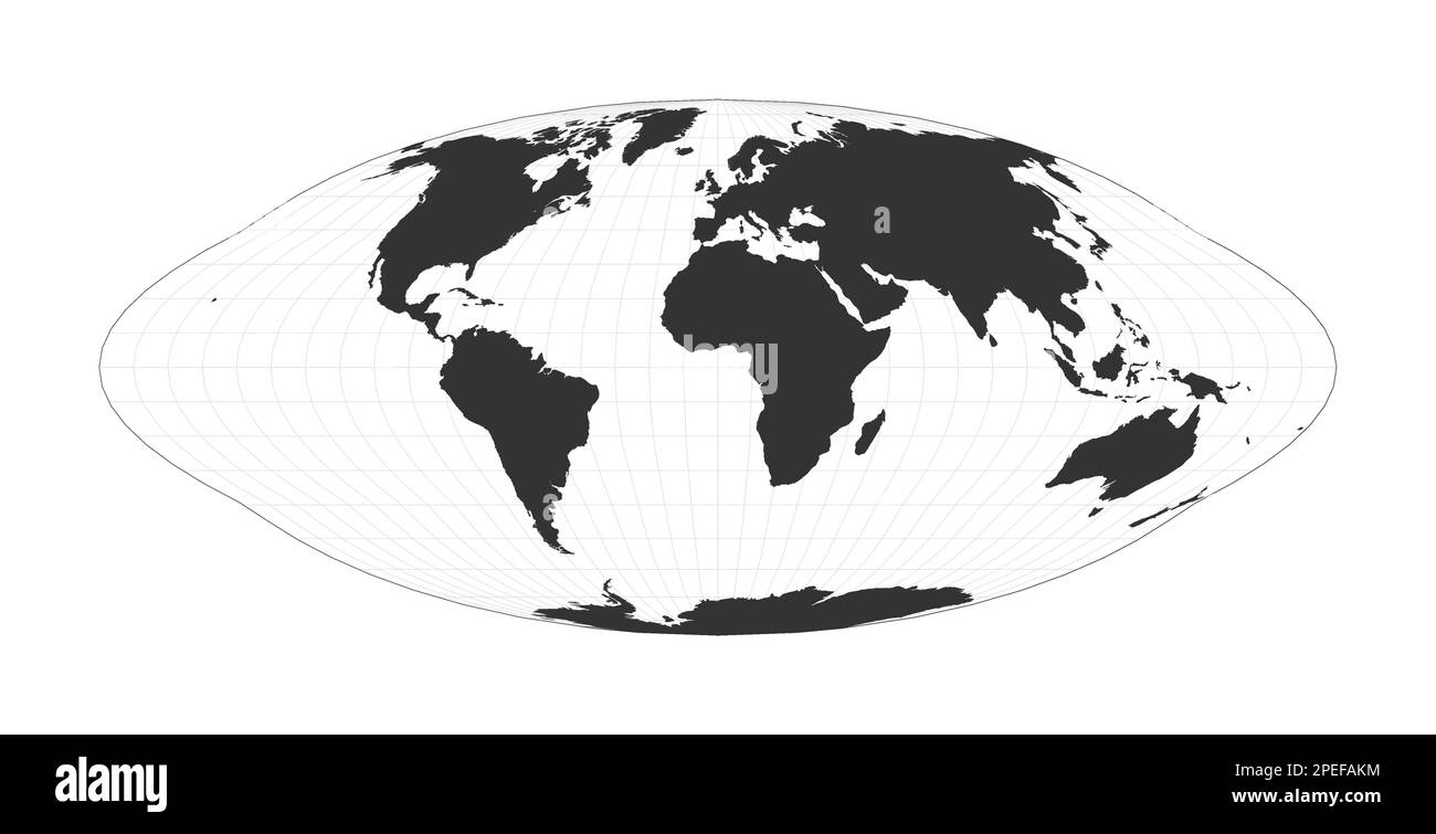 Map projection homolosine Stock Vector Images - Alamy