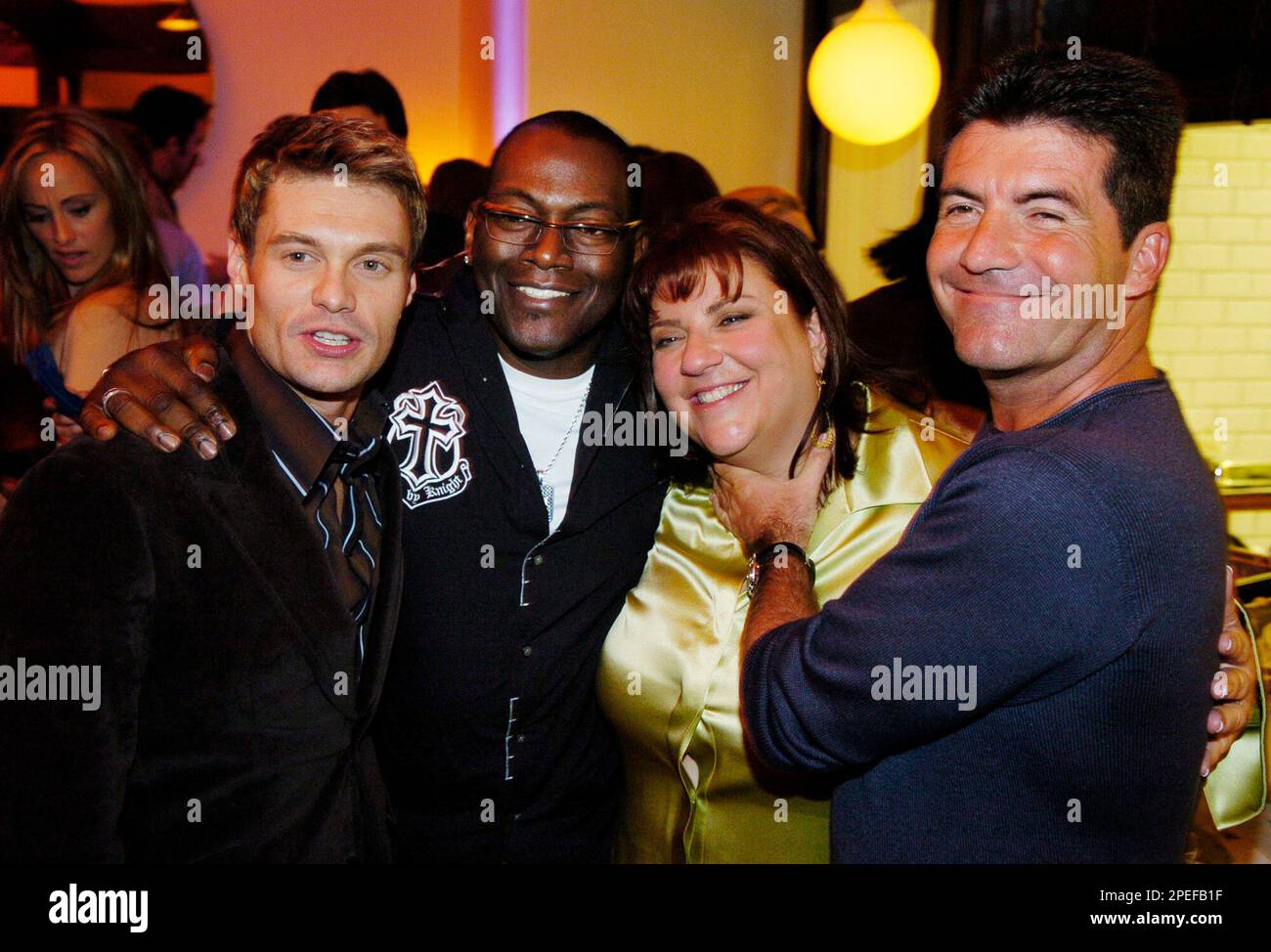 Fox entertainment president Gail Berman, second from right, poses with ...