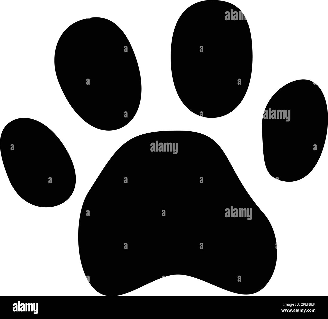 dog footprint logo vektor template Stock Vector Image & Art - Alamy