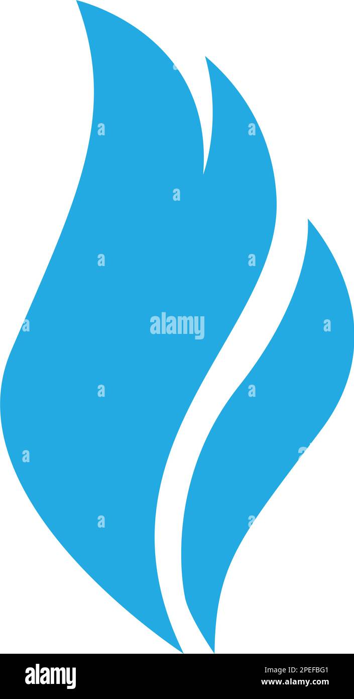 blue fire flame logo illustration design Stock Vector Image & Art - Alamy