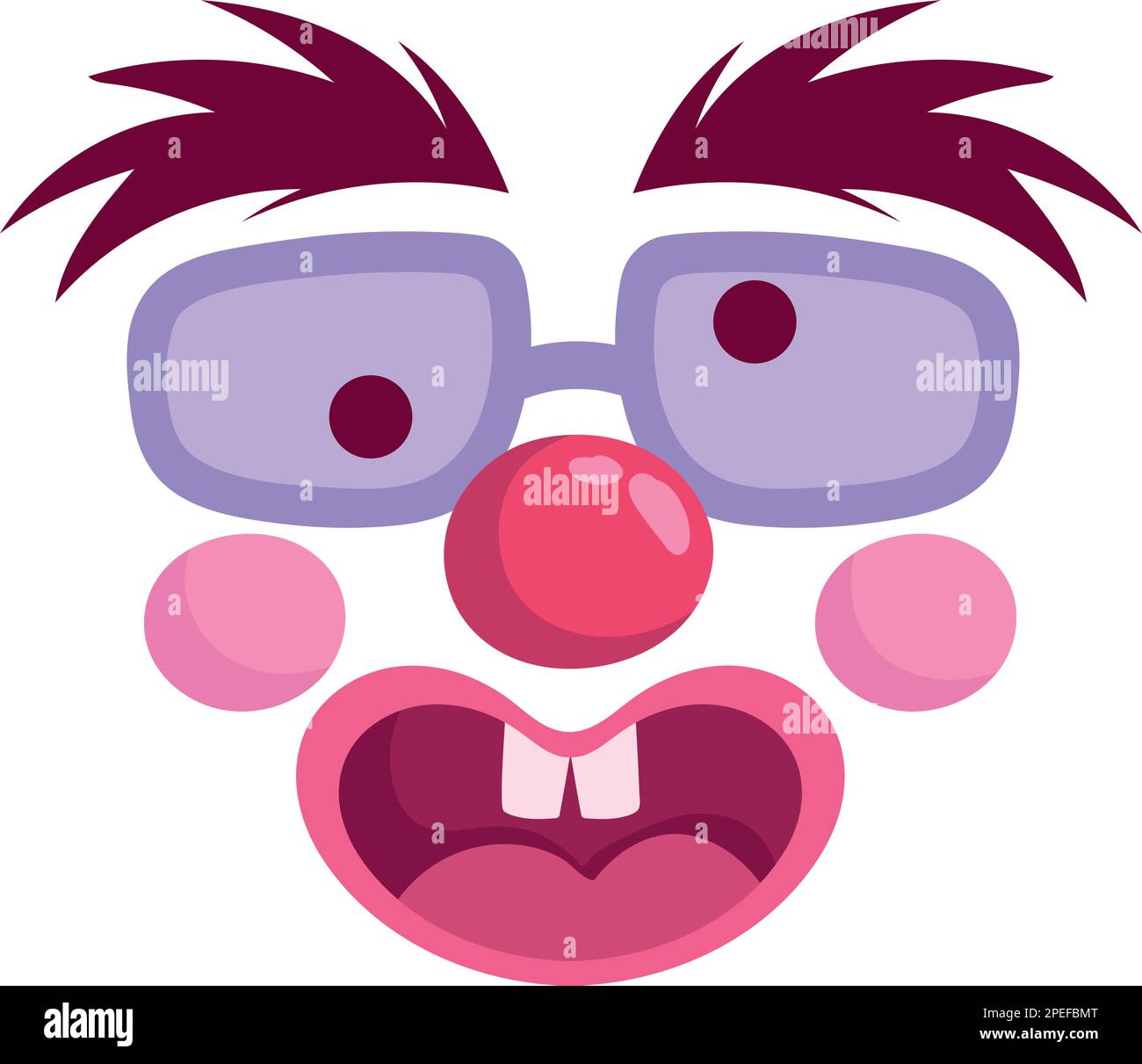 Cartoon april fool mask comic Cut Out Stock Images & Pictures - Alamy
