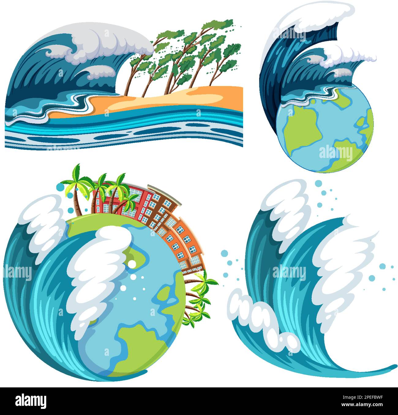 Artistic waves logo Cut Out Stock Images & Pictures - Alamy