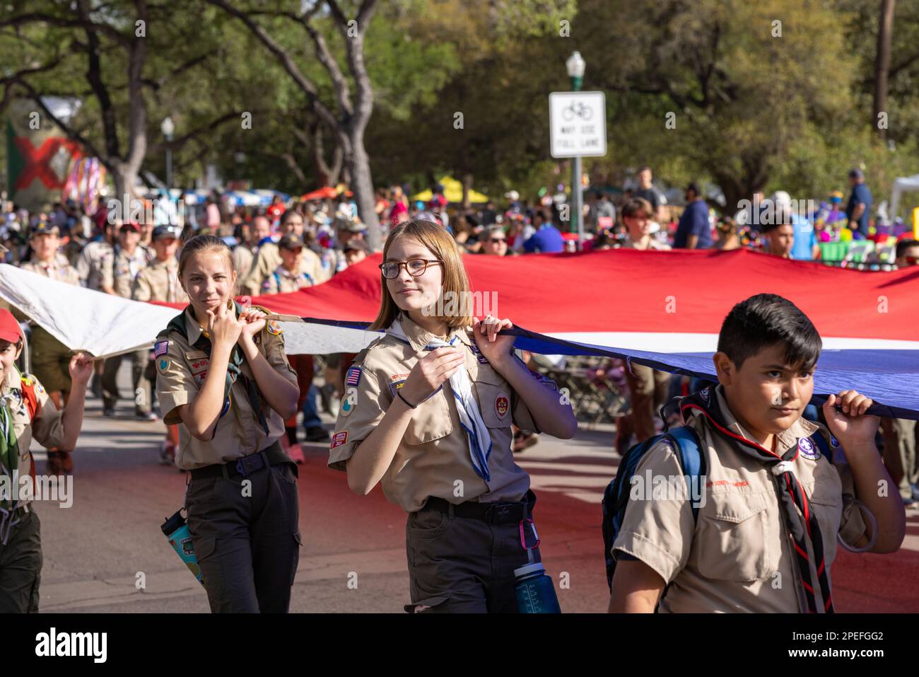 San Antonio, Texas, USA - April 8, 2022: The Battle of the Flowers ...