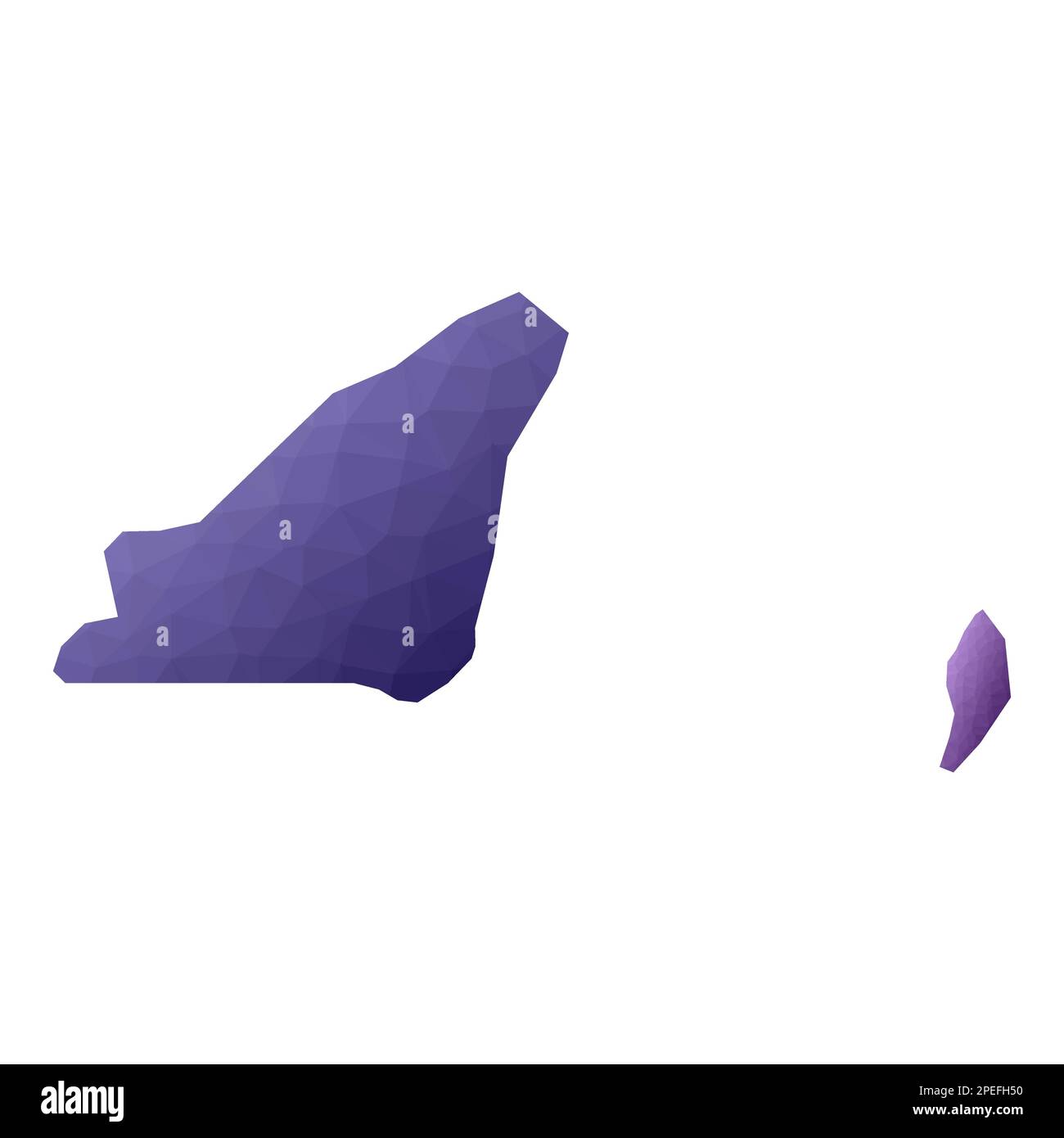 Guernsey map. Geometric style country outline. Magnificent violet vector illustration Stock ...