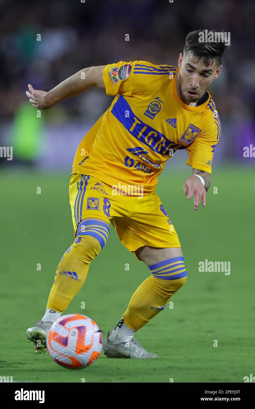 Orlando, Florida, USA. March 15, 2023: Tigres UANL defender FERNANDO ...