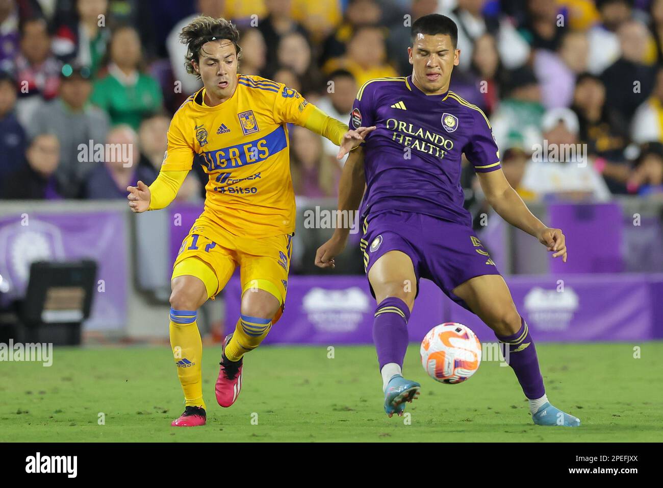 Orlando, Florida, USA. March 15, 2023: Orlando City midfielder CÃ‰SAR ...