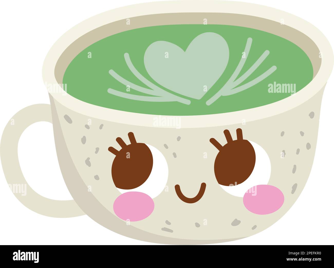 matcha tea cup cartoon Stock Vector Image & Art - Alamy