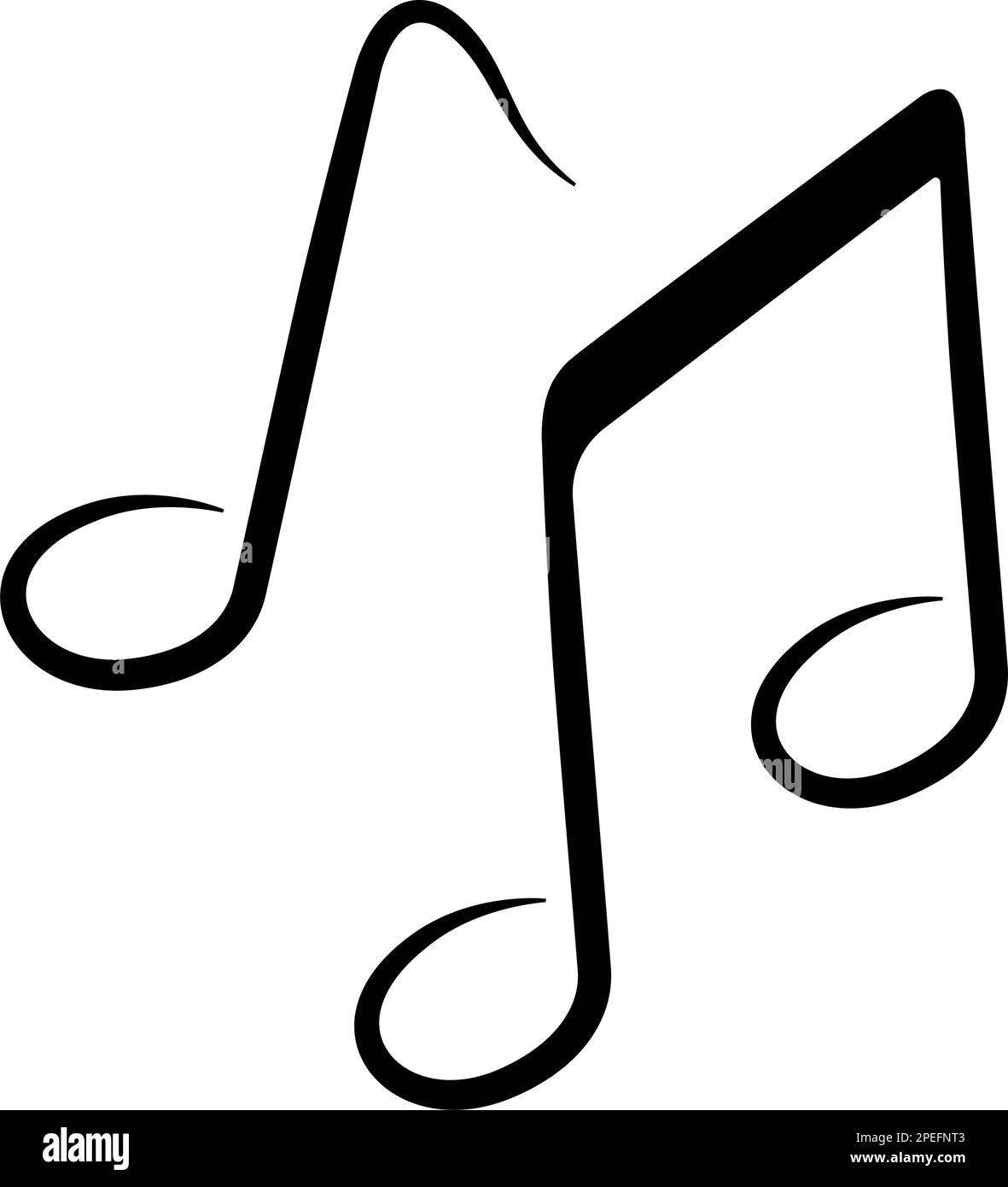 music note icon illustration design Stock Vector Image & Art - Alamy