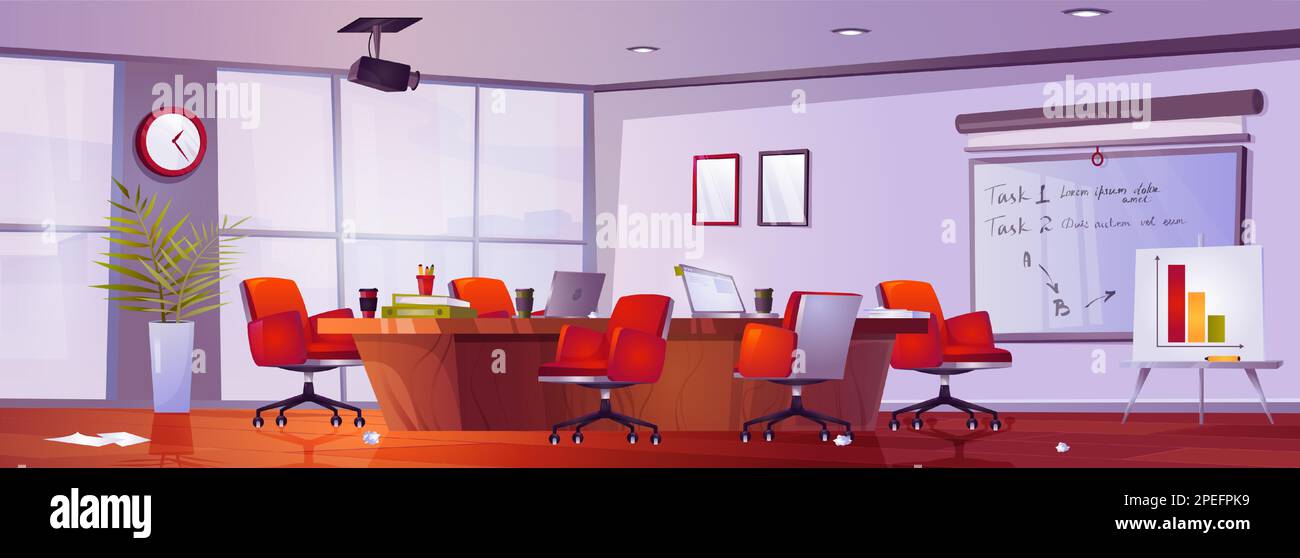 Conference room, office boardroom interior for business meetings ...