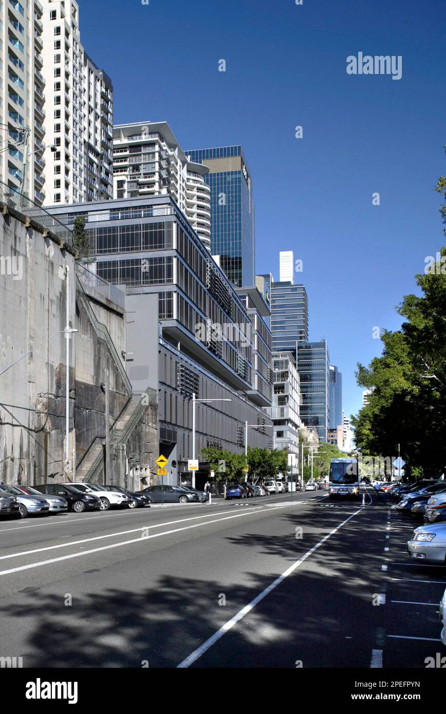 Hickson Road in the new Sydney suburb of Barangaroo, currently under ...