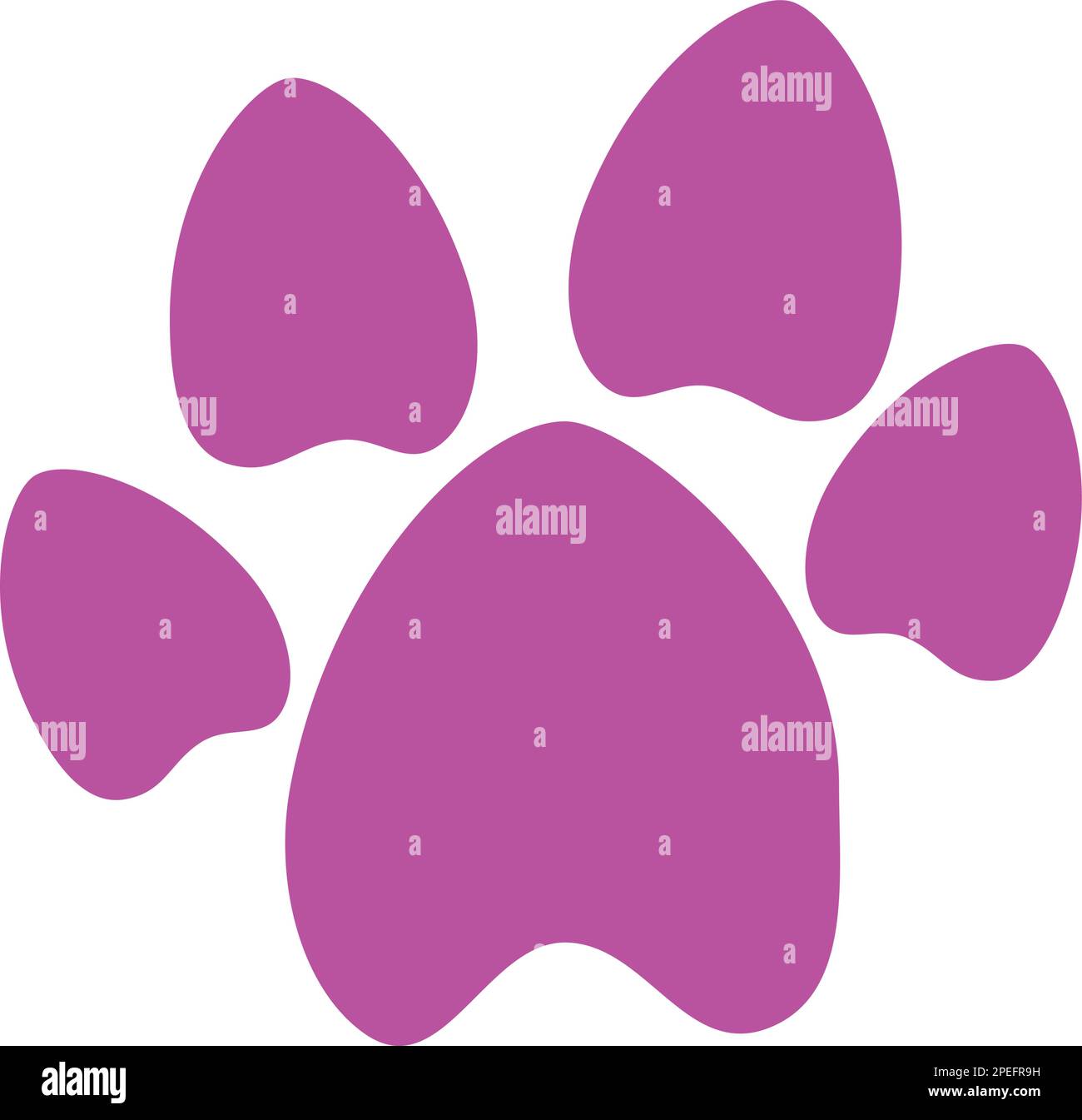 dog footprint logo vektor template Stock Vector Image & Art - Alamy