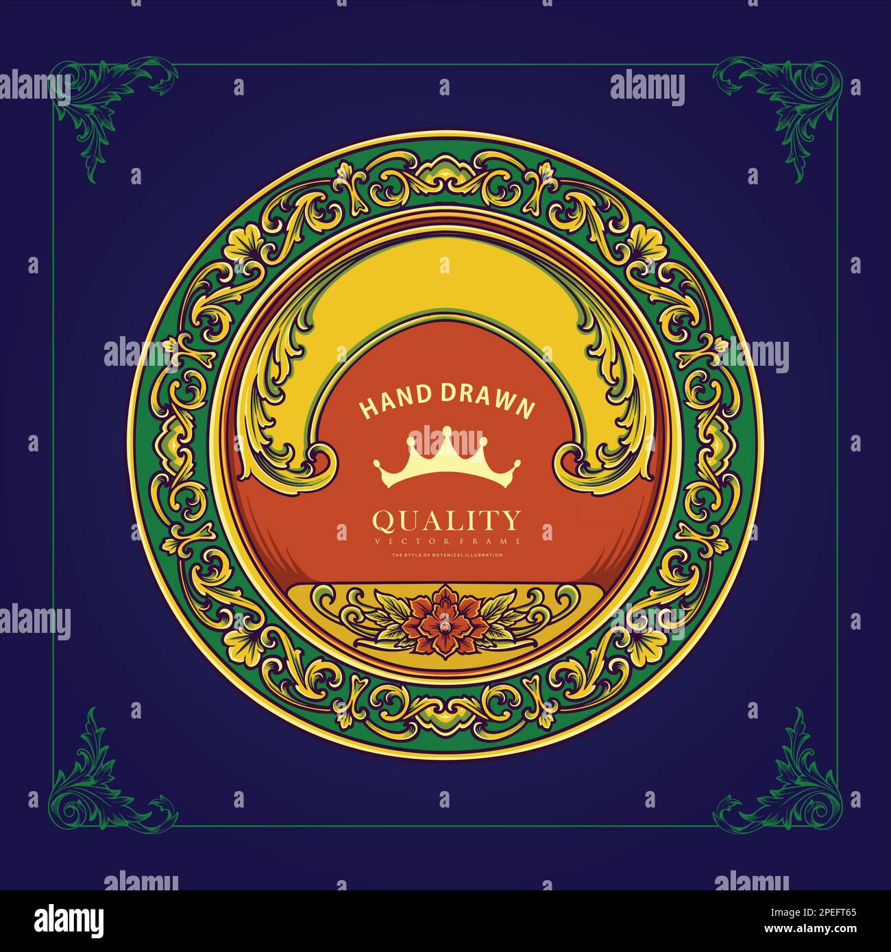 Rococo style work Stock Vector Images - Alamy