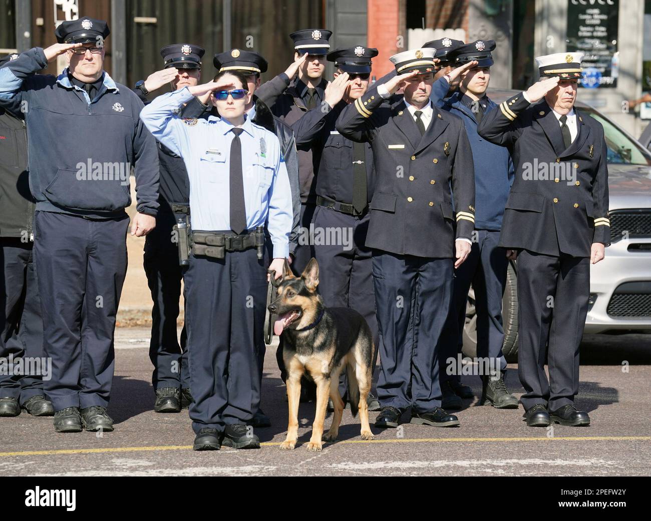 St. Louis, United States. 15th Mar, 2023. St. Louis Fire Department ...