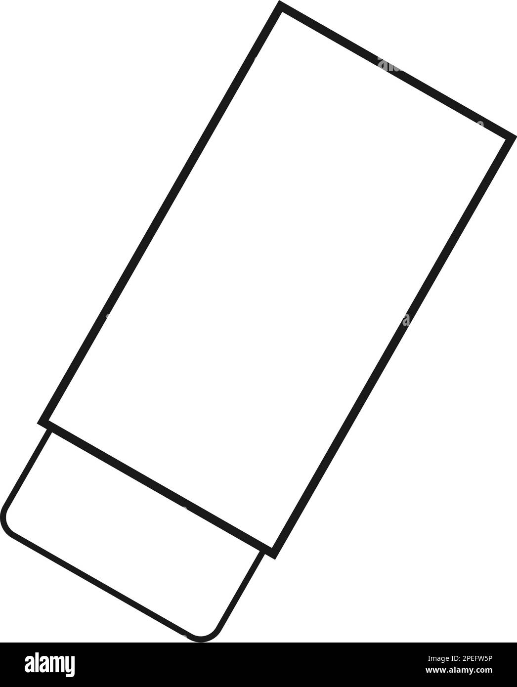 Isolated Eraser Icon Symbol On Clean Background. Vector Rubber Element ...