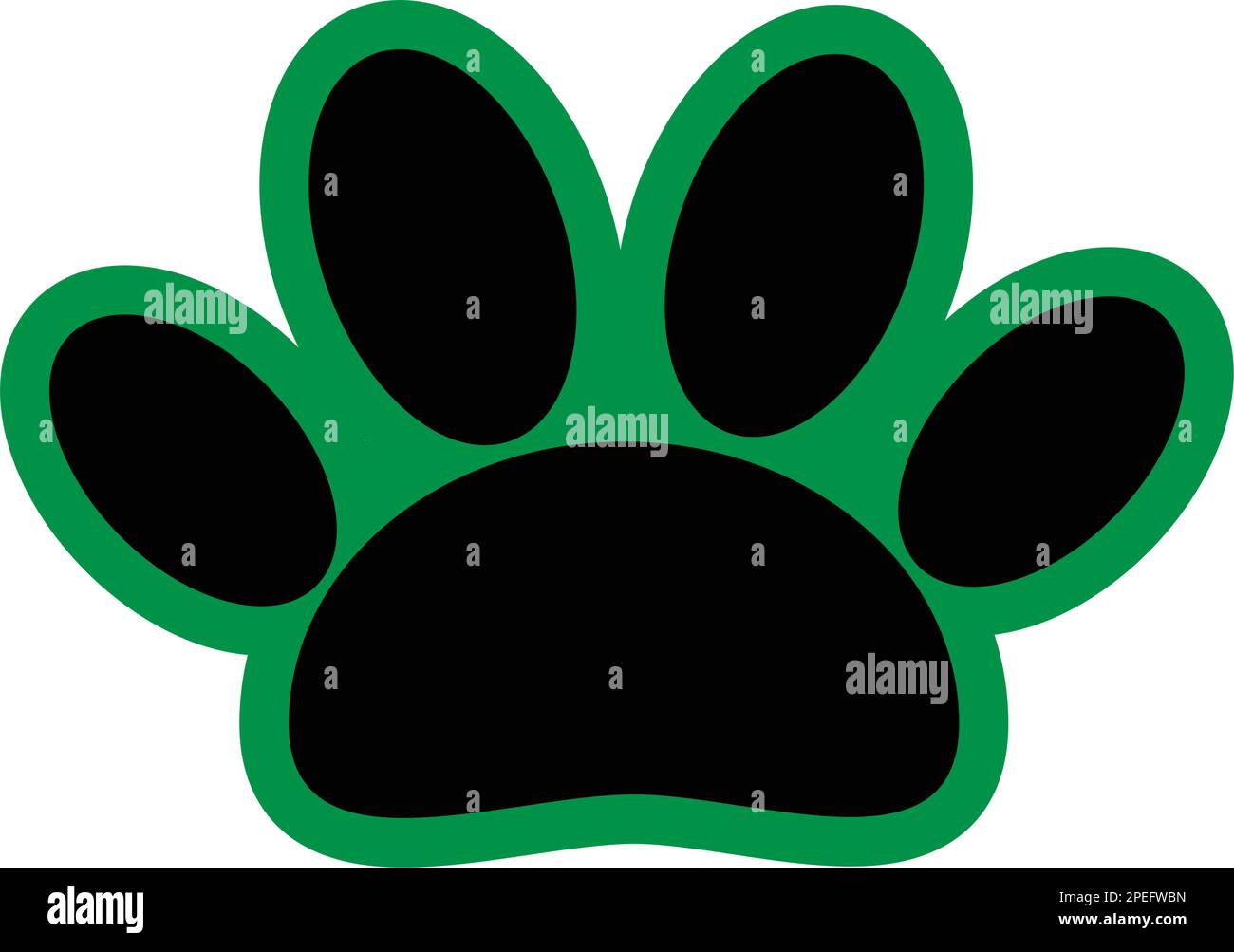 dog footprint logo vektor template Stock Vector Image & Art - Alamy