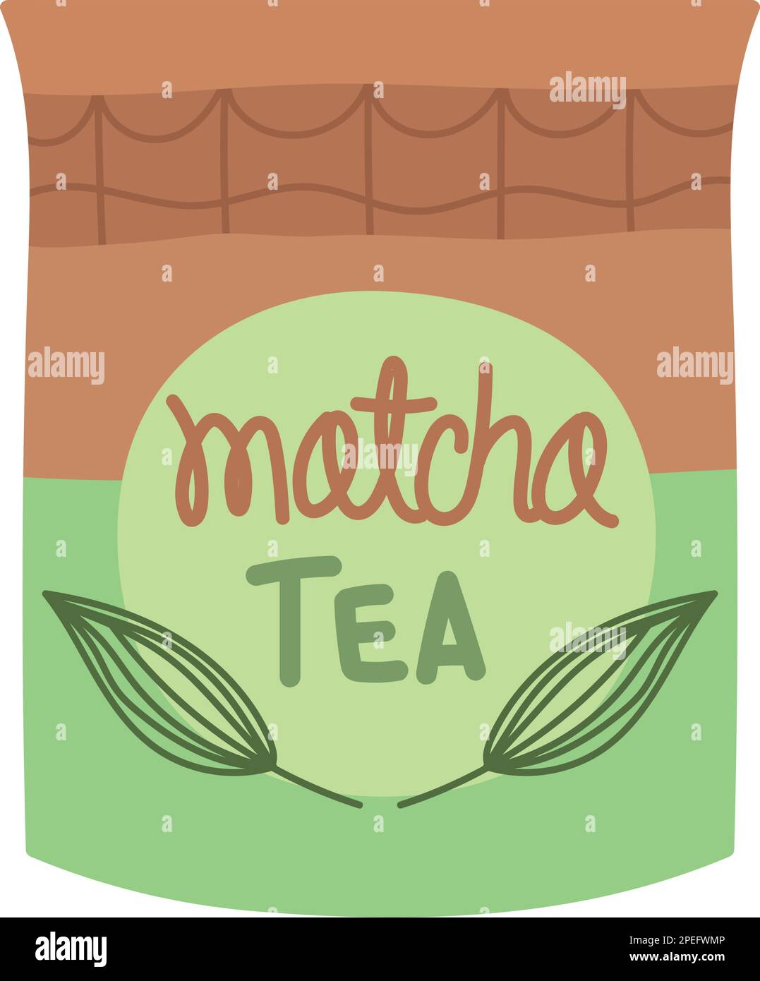matcha tea pack Stock Vector Image & Art - Alamy