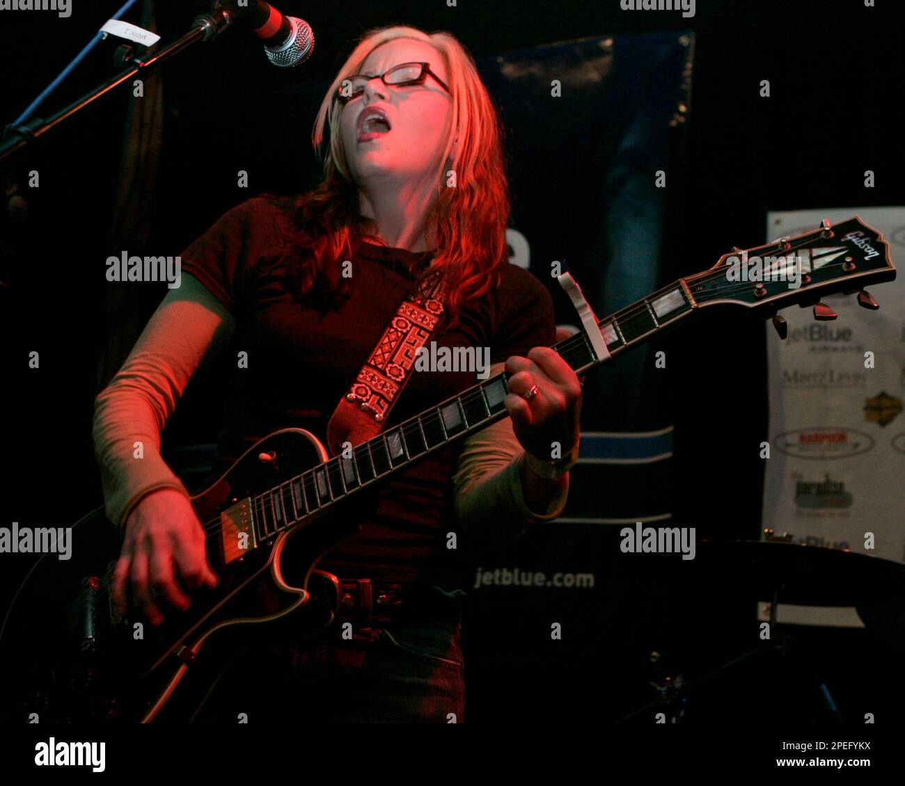 Rock vocalist Kay Hanley performs at the Paradise Lounge in Boston, Jan ...