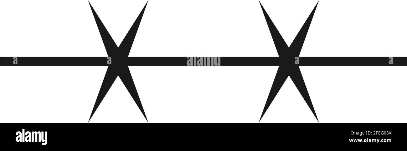 barbed wire icon illustration design Stock Vector Image & Art - Alamy