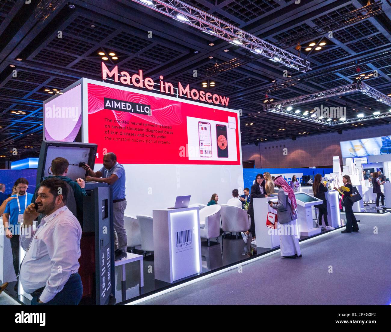 Dubai, UAE - 10.14.2022 - Visitors and participants of GITEX exhibition ...