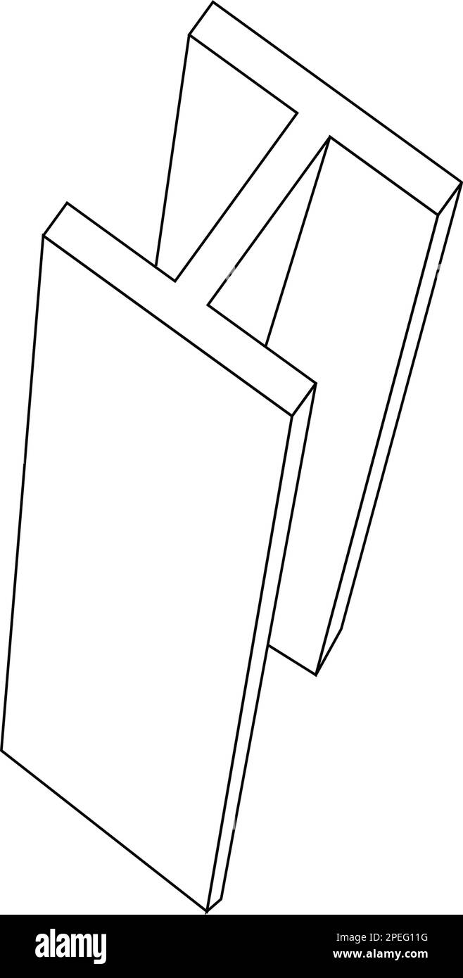 Steel product vector icon. I profile shape and long. That alloy of iron ...