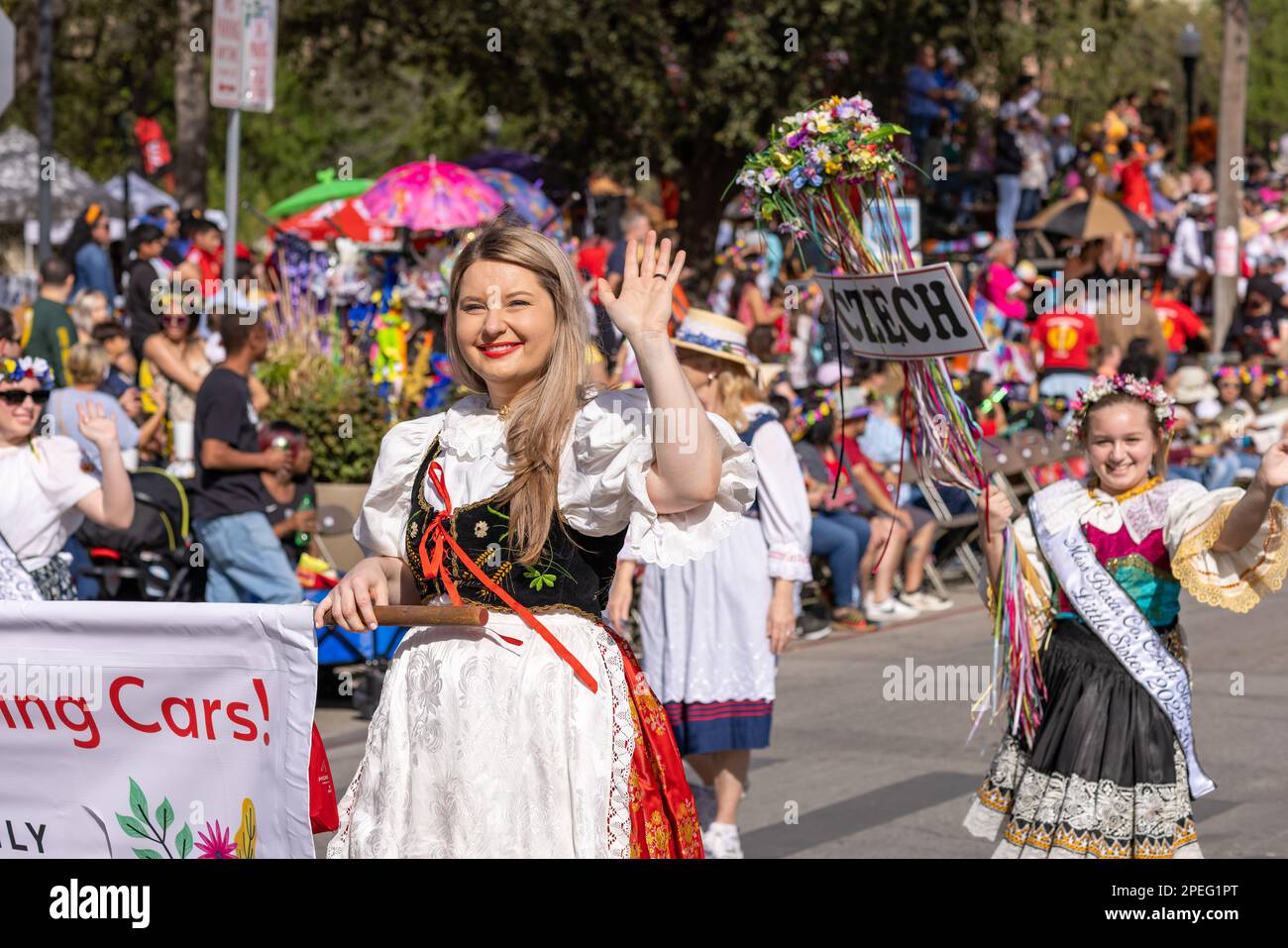San Antonio, Texas, USA - April 8, 2022: The Battle of the Flowers ...