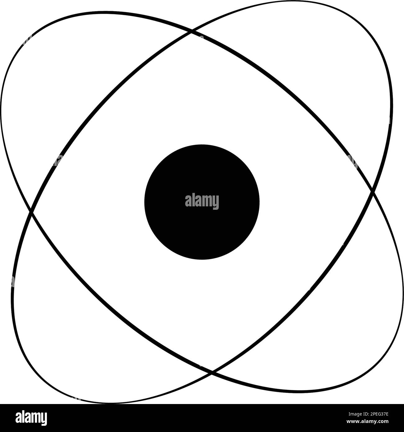 Molecular atom neutron laboratory Icon Vector physics science model for ...
