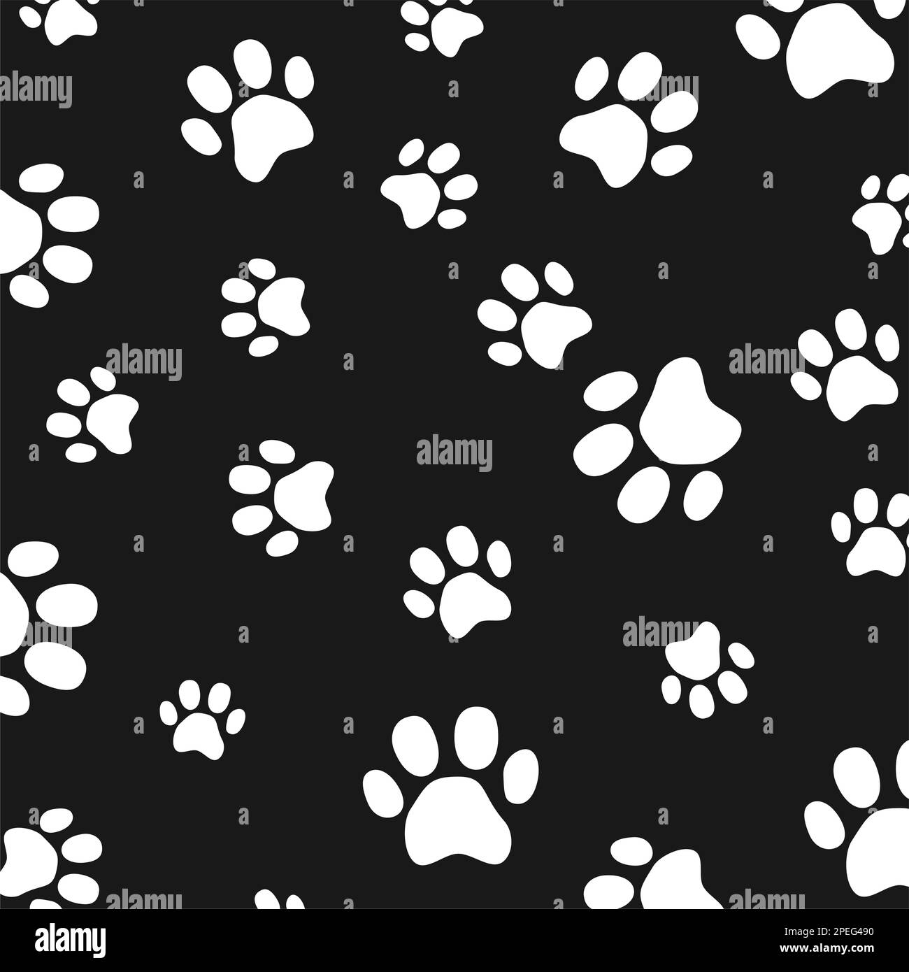 dog footprint background vektor illustration design Stock Vector Image ...