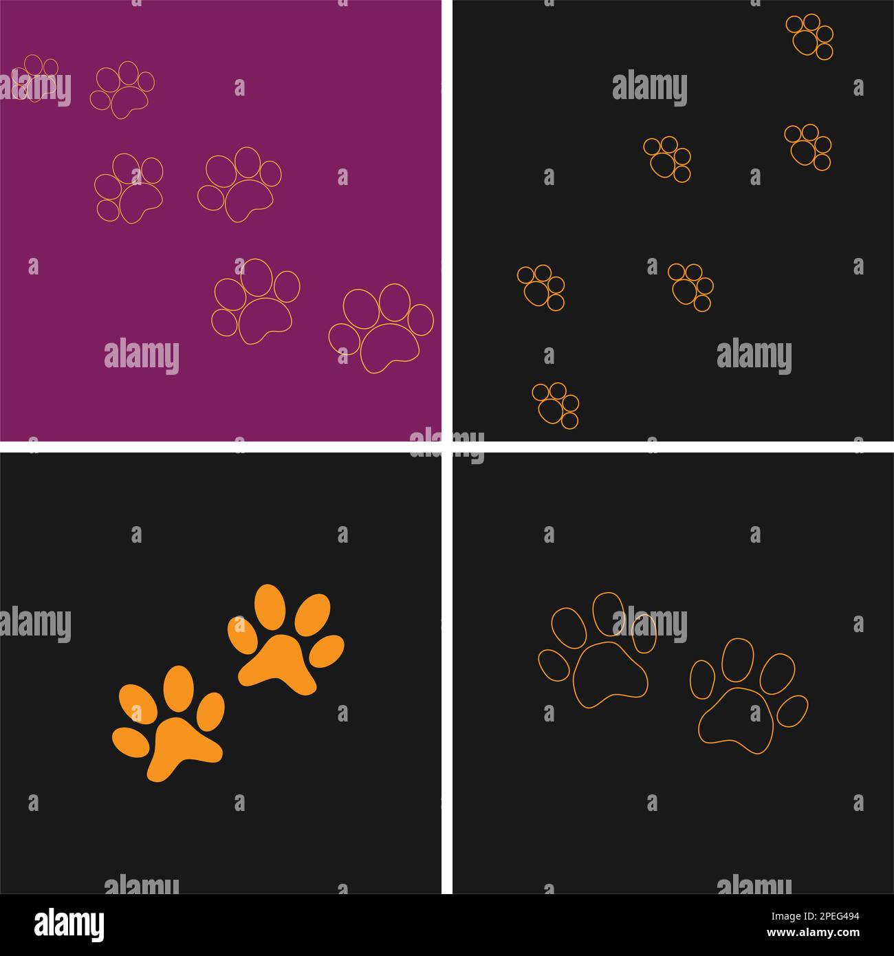 Paw Print Powerpoint Template