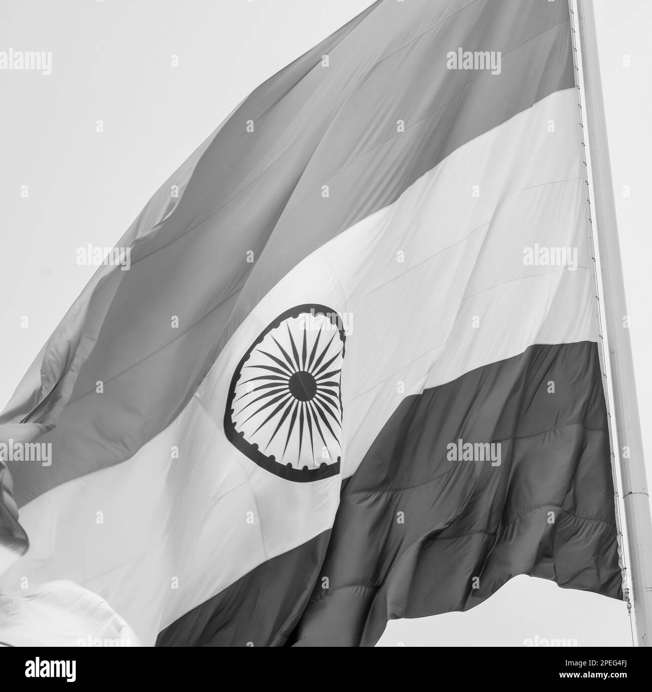 India flag flying high at Connaught Place with pride in blue sky, India ...