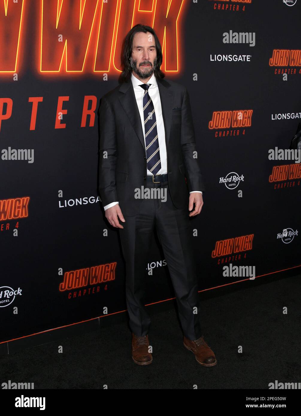 New York City, USA. 15th Mar, 2023. Keanu Reeves attending the 'John ...