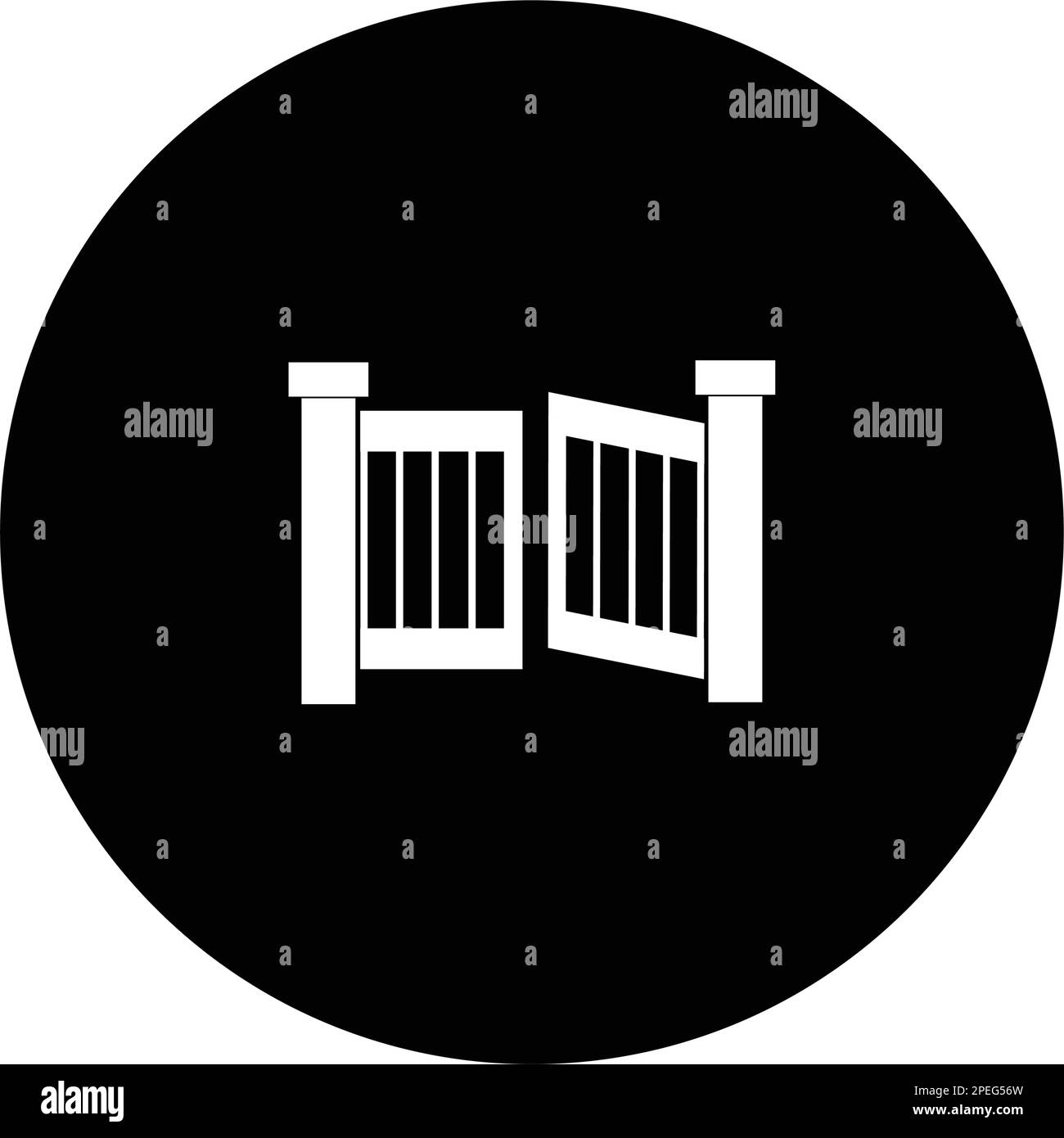 simple gate icon illustration design Stock Vector Image & Art - Alamy