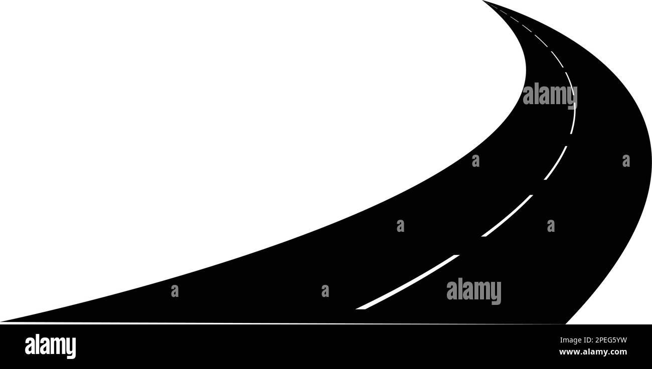 road icon with dotted line illustration design Stock Vector Image & Art ...