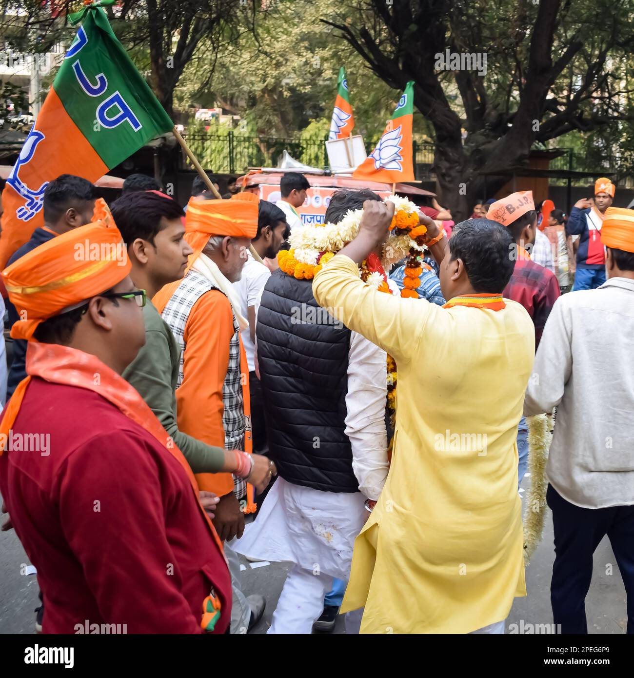 Bharatiya janata party bjp during a mega hi-res stock photography and ...