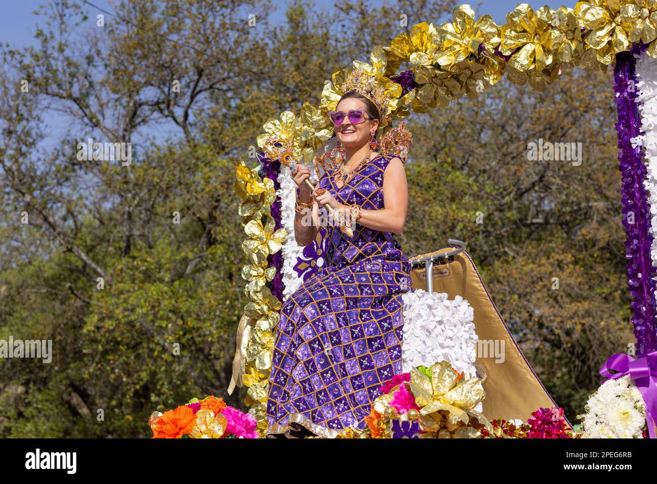 San Antonio, Texas, USA - April 8, 2022: The Battle of the Flowers ...