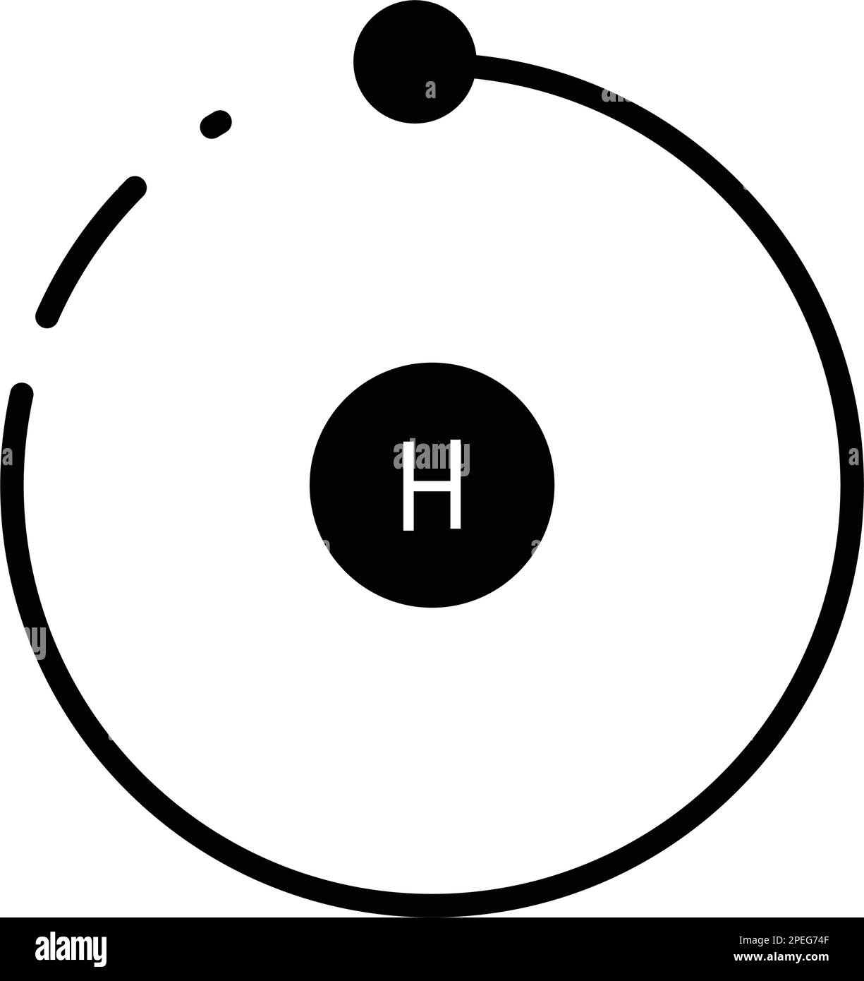 Hydrogen atomic structure Black and White Stock Photos & Images - Alamy